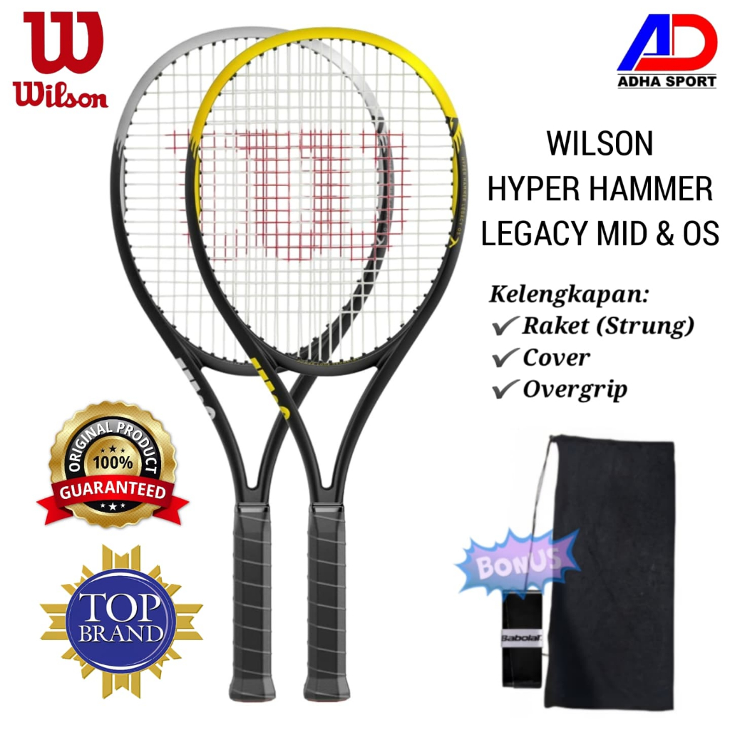 Jual Raket Tenis WILSON Hyper Hammer Legacy Mid & OS Tennis Racket ...