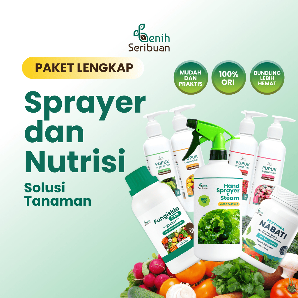 Jual Benih Seribuan - Paket Lengkap Sprayer dan Nutrisi Solusi Tanaman ...