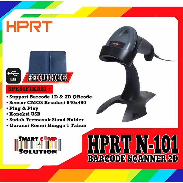 Jual Barcode Scanner HPRT N101 / N 101 / N-101 Handheld Laser Imager 2D ...