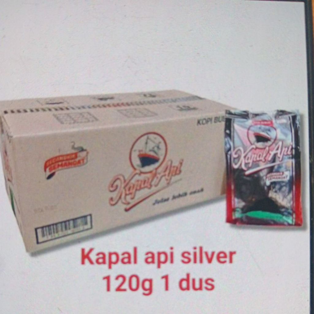 Jual kapal api silver (1karton/20pcs/120g) | Shopee Indonesia
