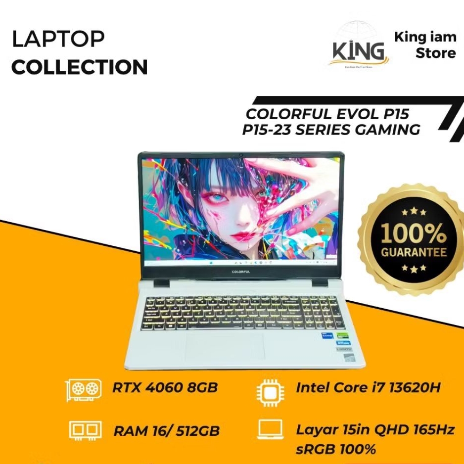 Jual Laptop Gaming Colorful P15-23 i7 Gen13 RTX 4060 8GB RAM 16GB SSD ...
