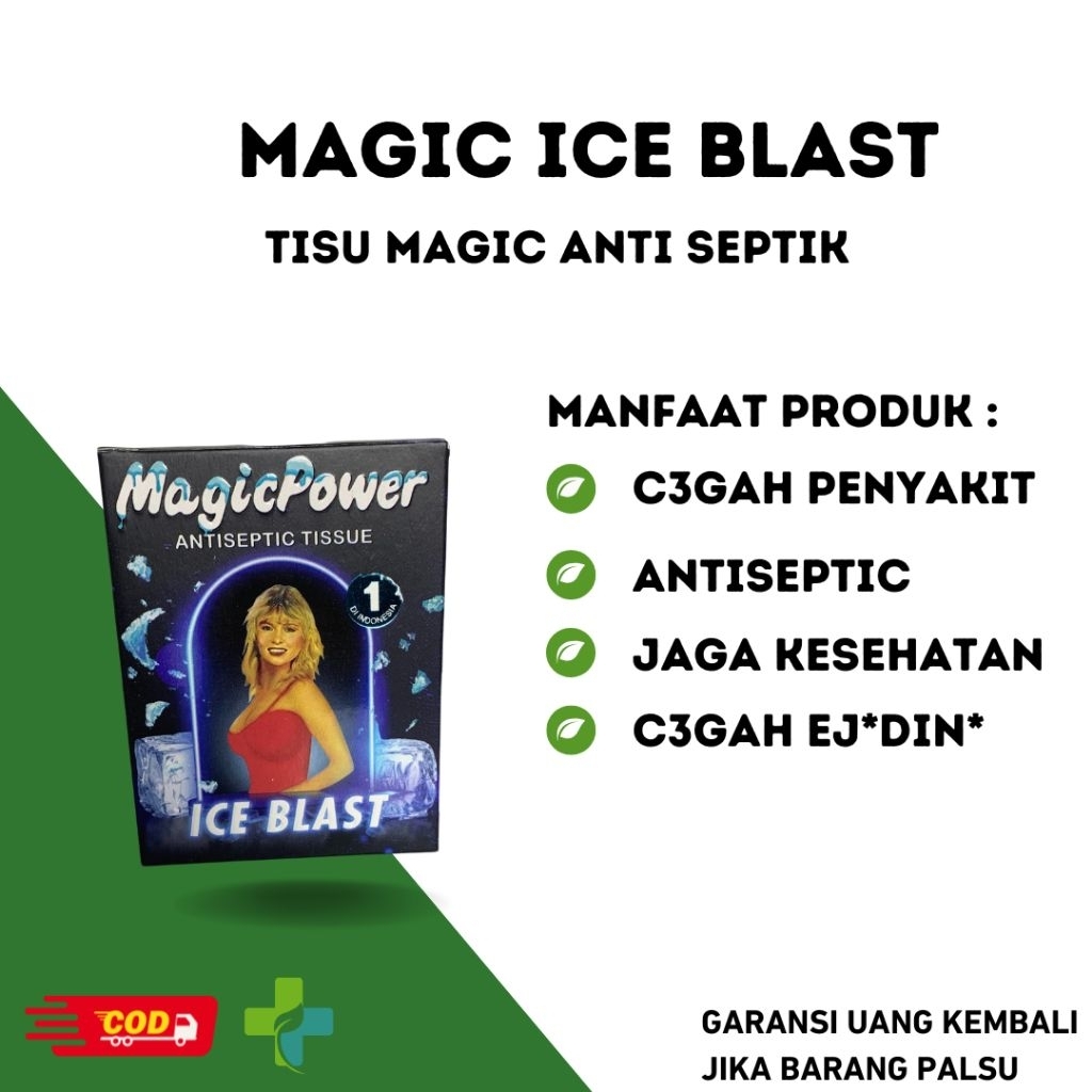 Jual Tisu Magic Power Ice Blast Tisu Antiseptik Tahan Lama Pembesar ...