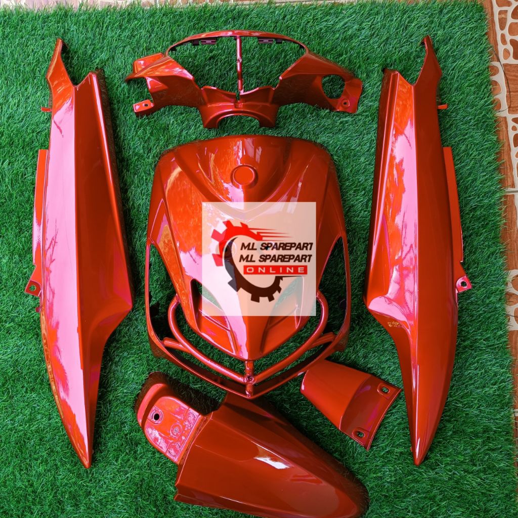 Jual Full body halus yamaha mio smile smel karbu lama merah maroon ...