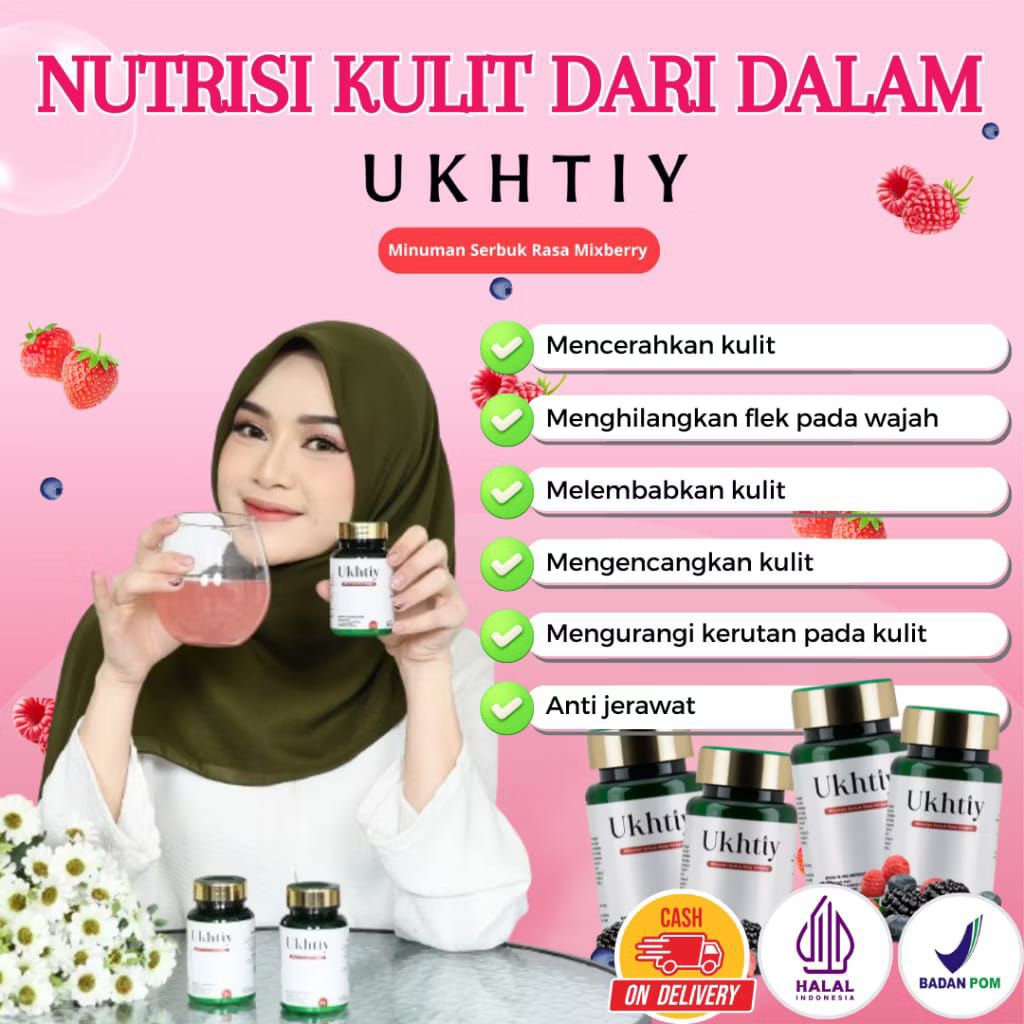 Jual Ukhty Collagen Drink Pemutih Badan Original Halal Bpom | Shopee ...