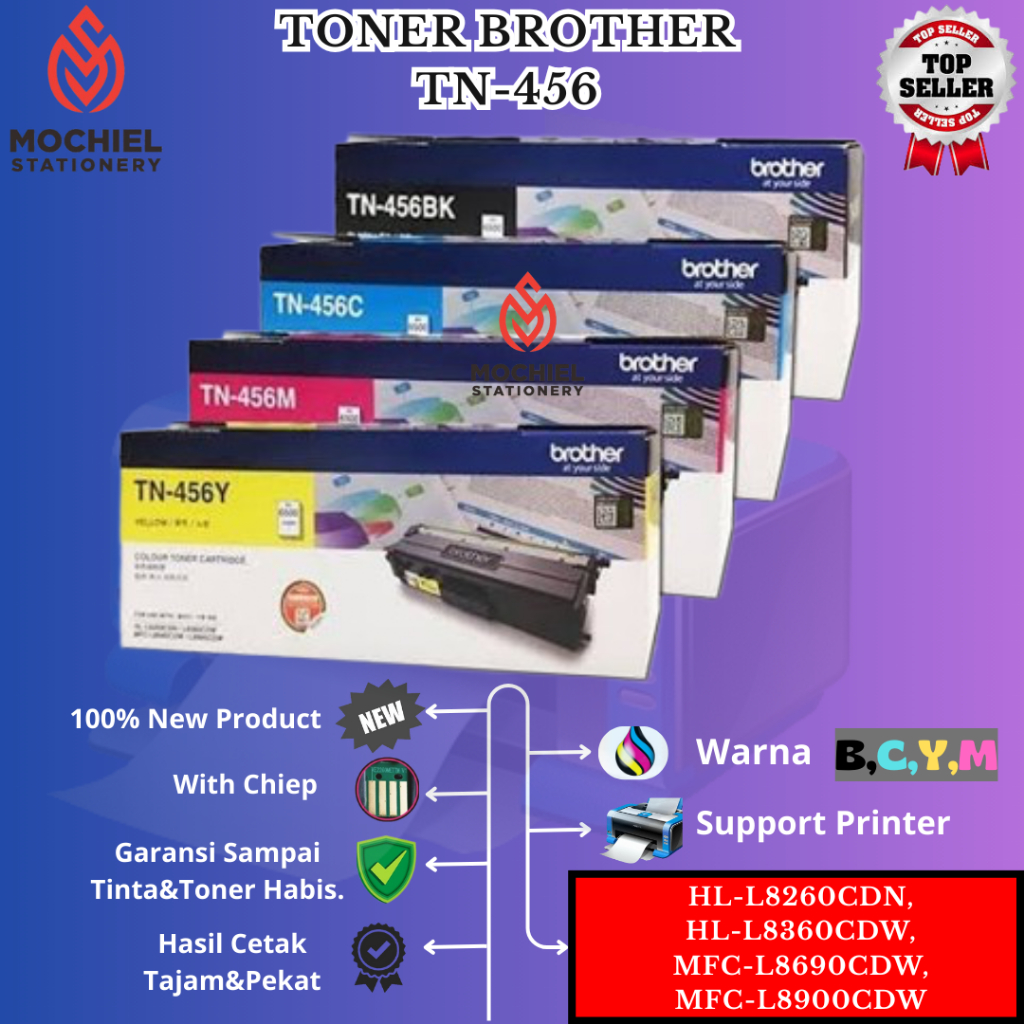 Jual Cartridge Toner Brother TN-456/TN456 Original For MFC-L8690CDW ...