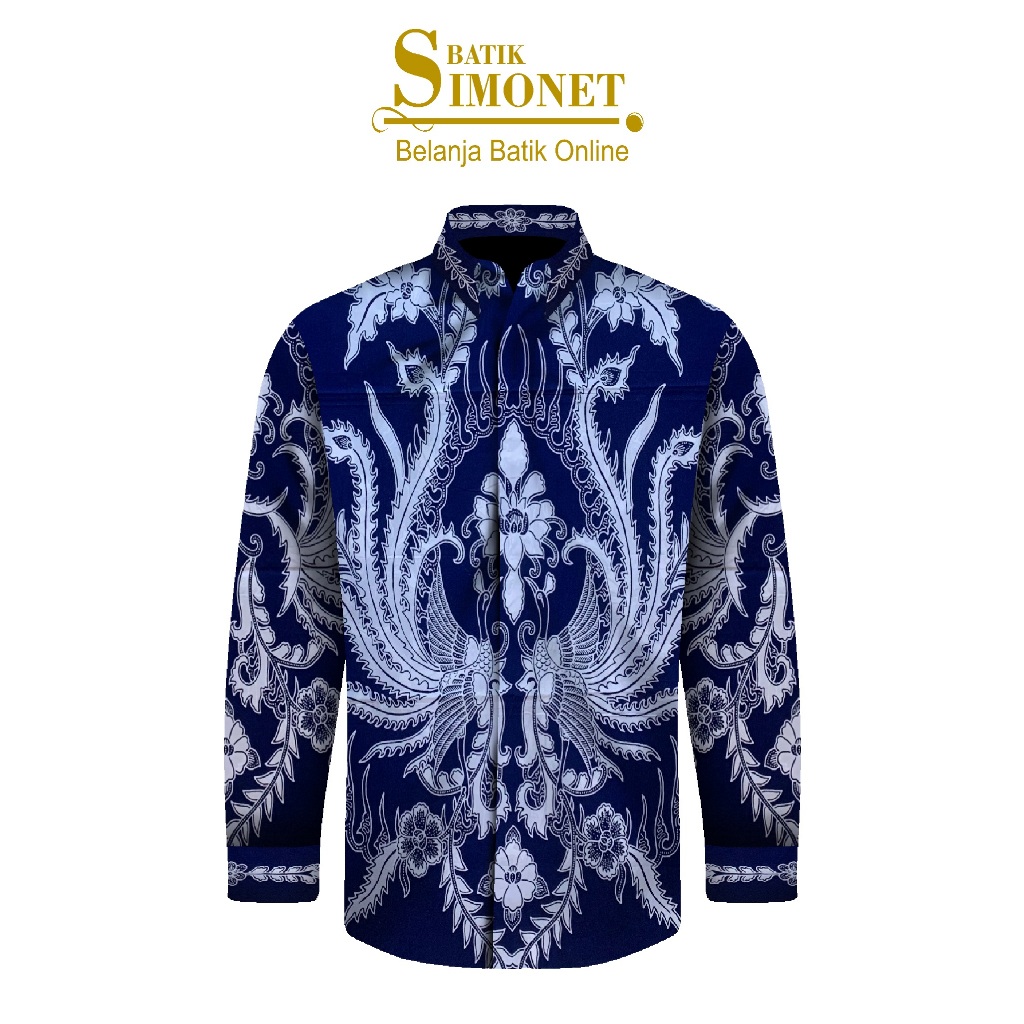 Jual BATIK SIMONET PREMIUM RESWARA Baju Batik Pria Pakaian Jadi Lengan ...