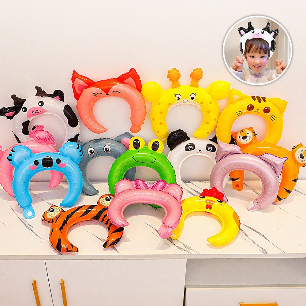 Jual Bando Balon Foil Anak Karakter Hewan Lucu / Bendo Balon Latex ...