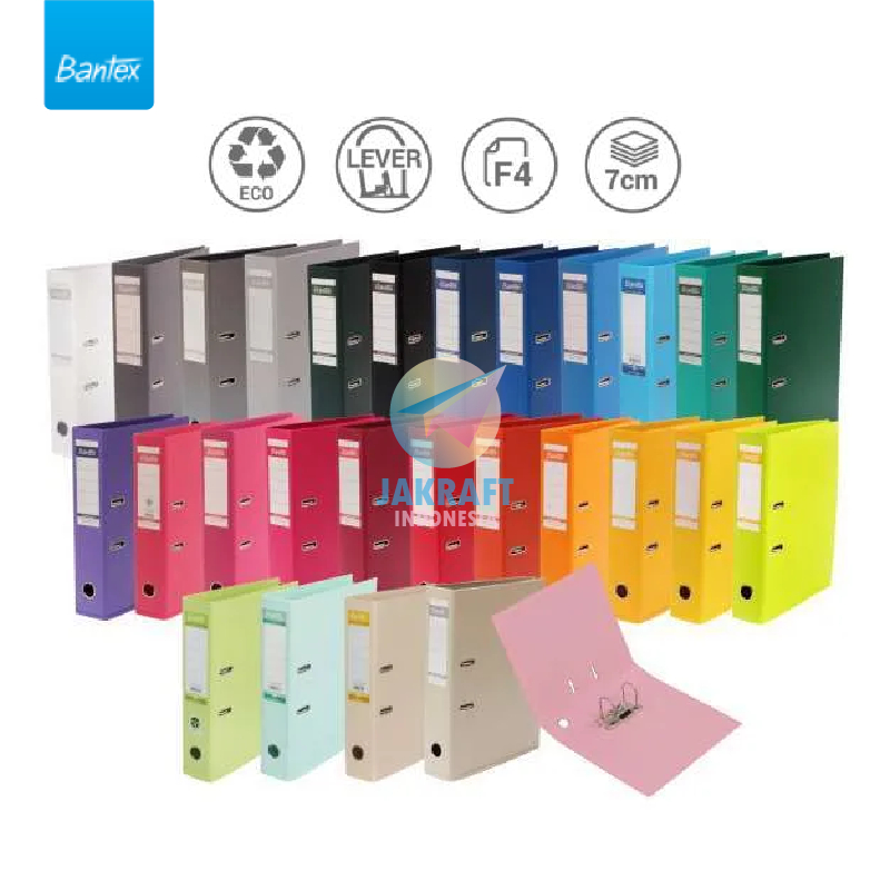 Jual (1 Pcs) Ordner Map BANTEX 1465 / 1465V PVC F4 Folio Besar 7 Cm FC ...