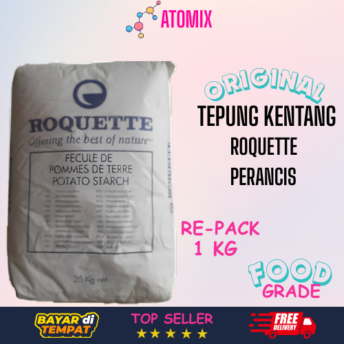 Jual POTATO STRACH TEPUNG KENTANG PATI FOOD GRADE ROQUETTE PERANCIS 1 ...