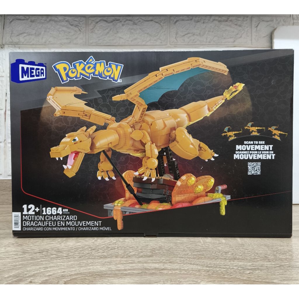 Jual MEGA Bloks Pokemon Motion Charizard Kinetic Blocks Bricks Stacking ...