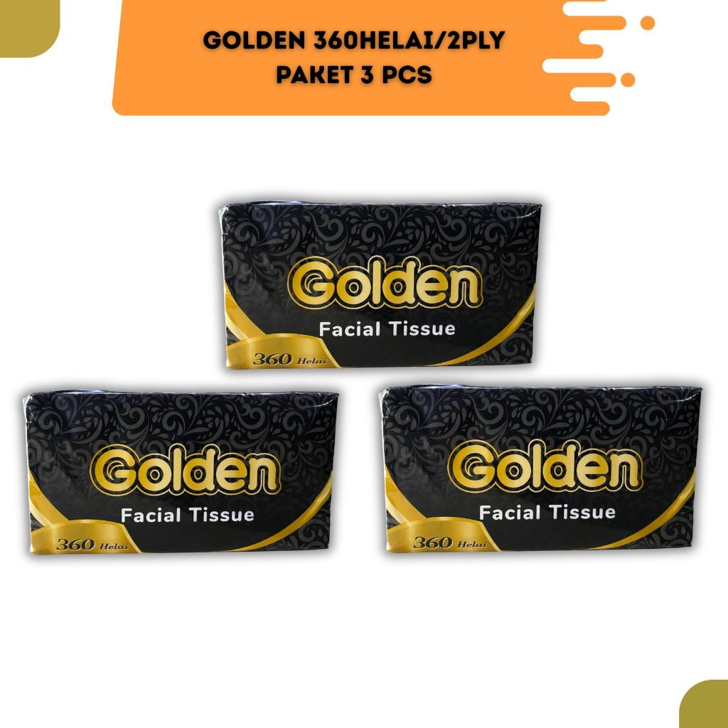 Jual TISU GOLDEN 360 PAKET 3PCS | Shopee Indonesia