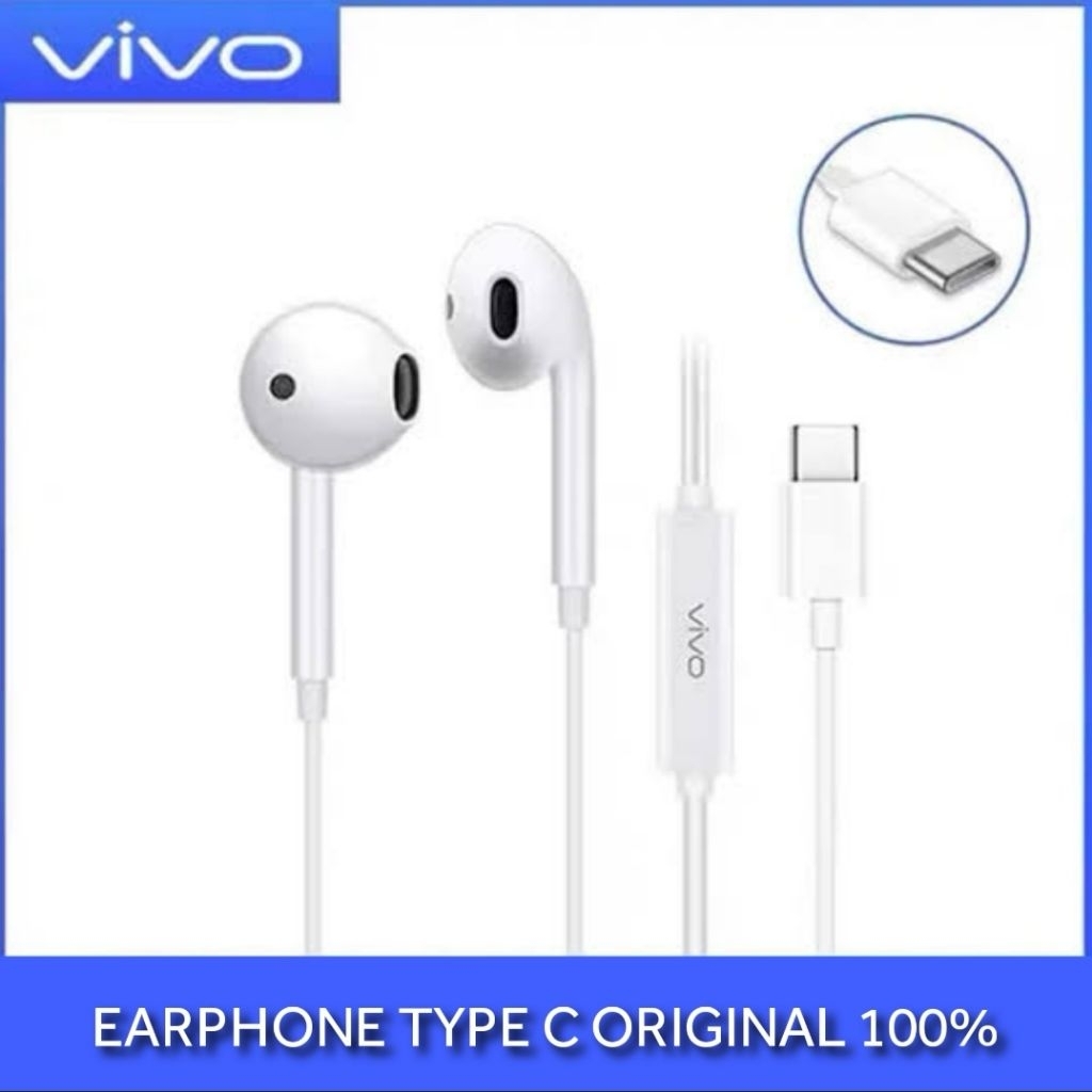 Jual Headset Vivo V60 / V60 Pro Original 100% Earphone Kabel Type C ...