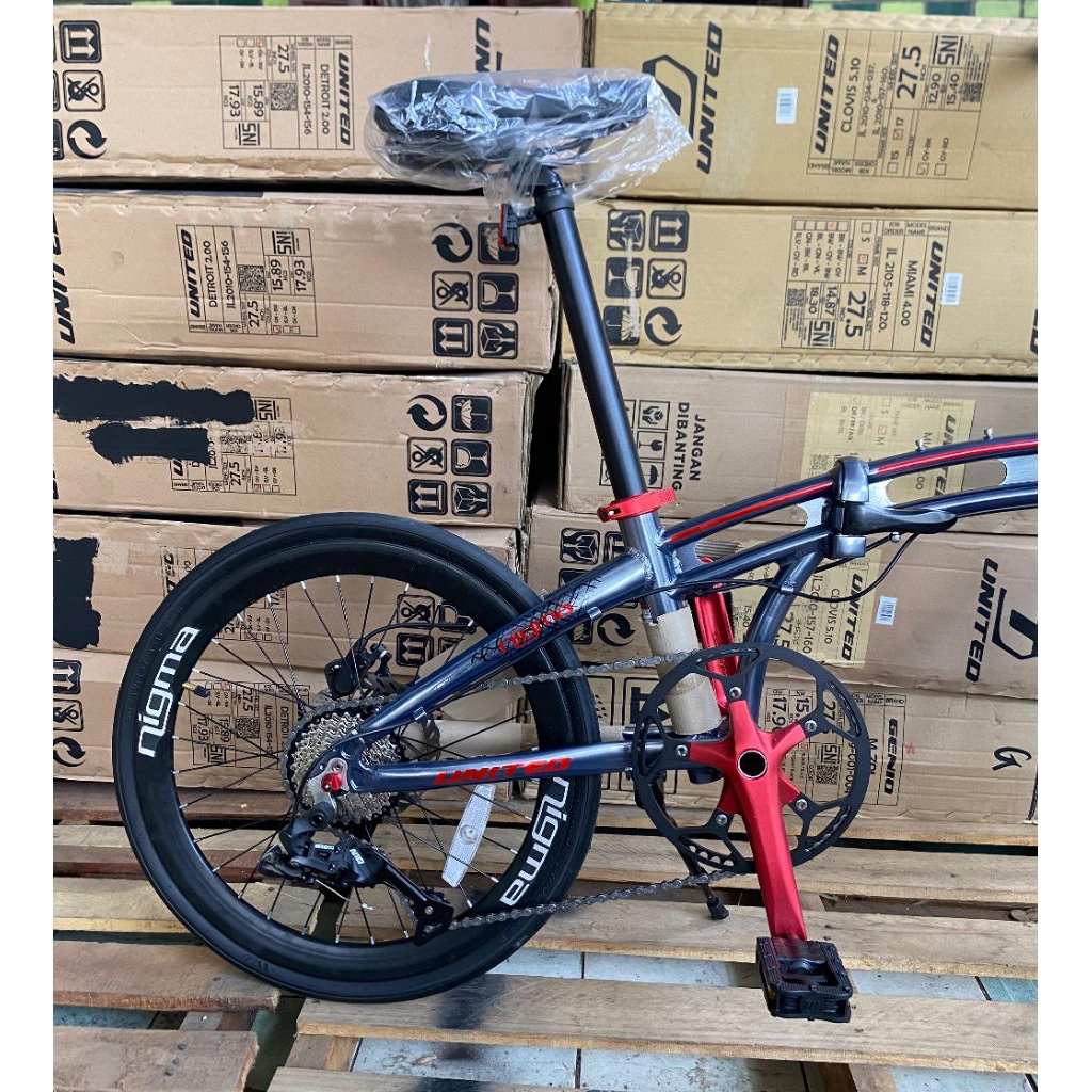 Jual Sepeda Lipat Folding Bike Seli United Nigma V 5 Lima Ring 20 ...