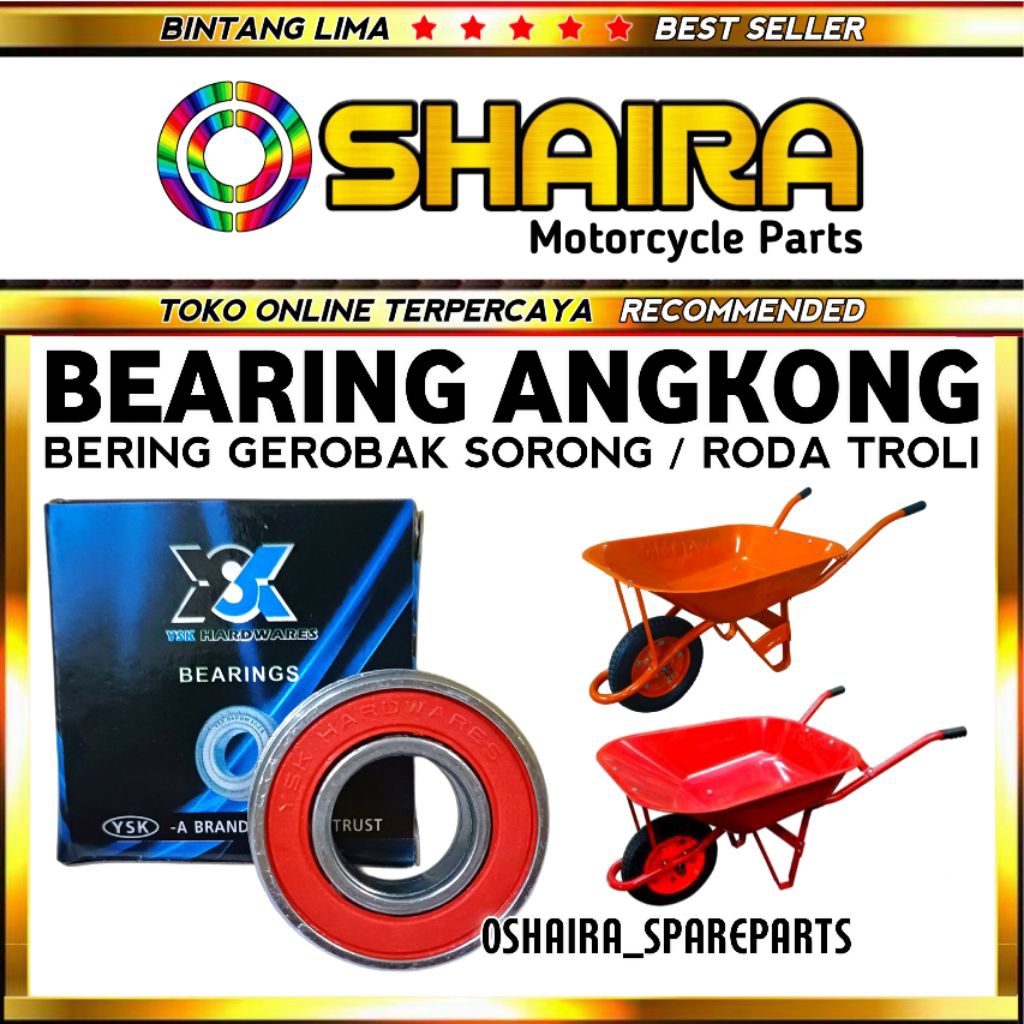 Jual BEARING KERETA DORONG / BEARING RODA TROLI / BEARING GEROBAK ...