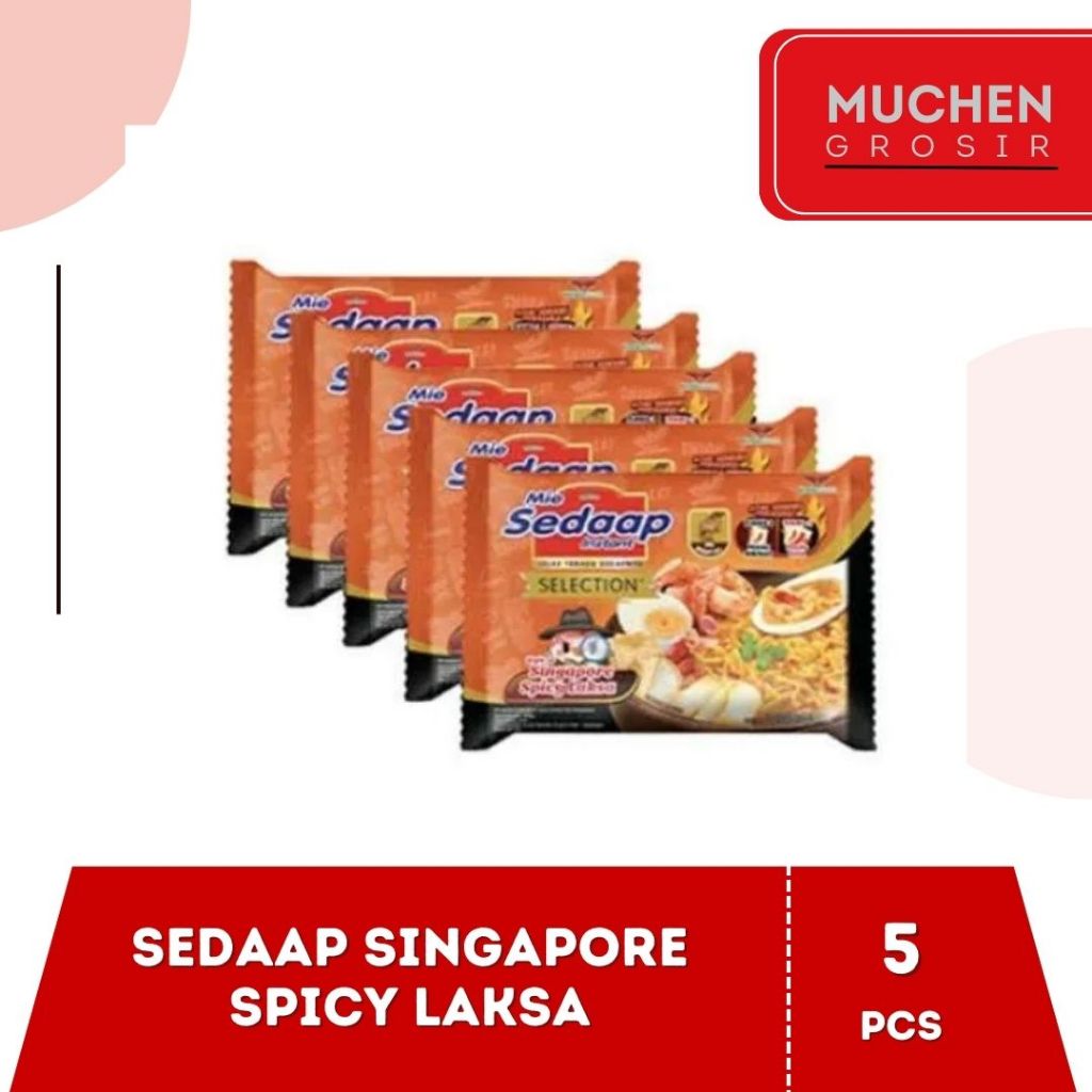 Jual Mie Sedaap Selection Singapore Spicy Laksa / Mie Laksa Sedap ...