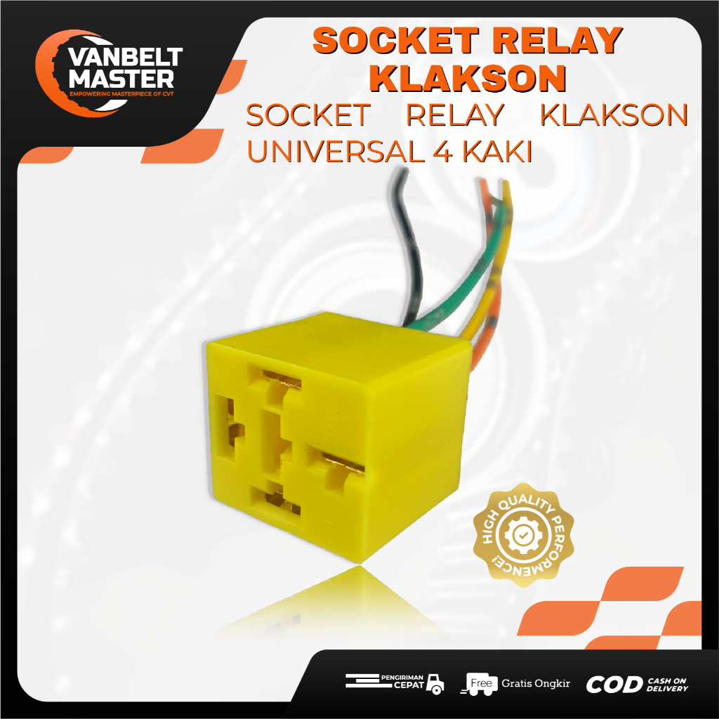 Jual Kabel Soket Socket Relay Klakson Horn Kaki 4 / 5 | Shopee Indonesia