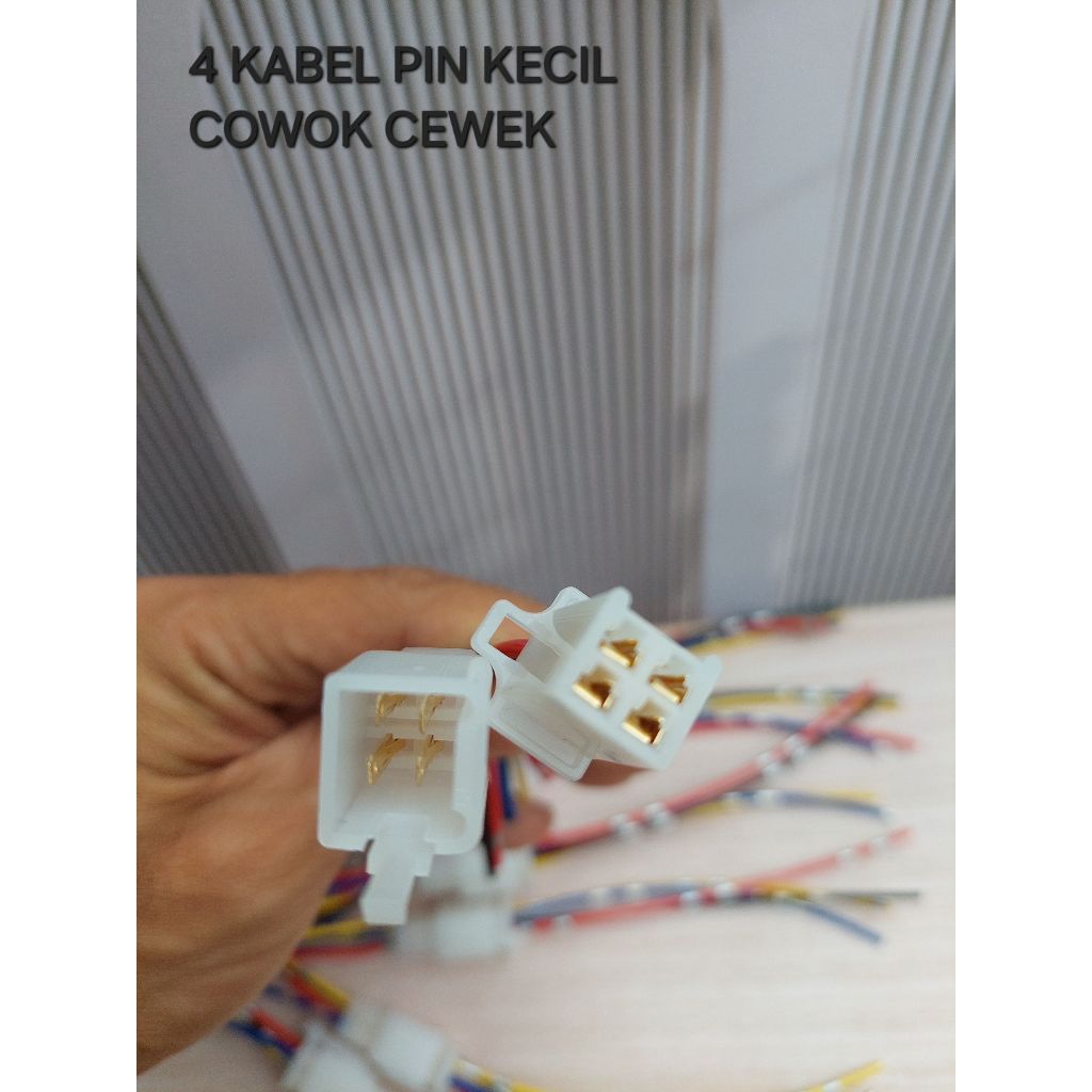 Jual Soket Sambung 4 Pin Kecil / Mini Socket Kabel Konektor Mobil Motor ...