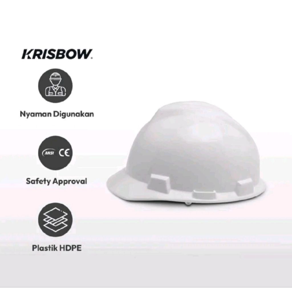 Jual Helm Safety Merek Krisbow Asli, Tidak Asli Uang Kembali | Shopee ...