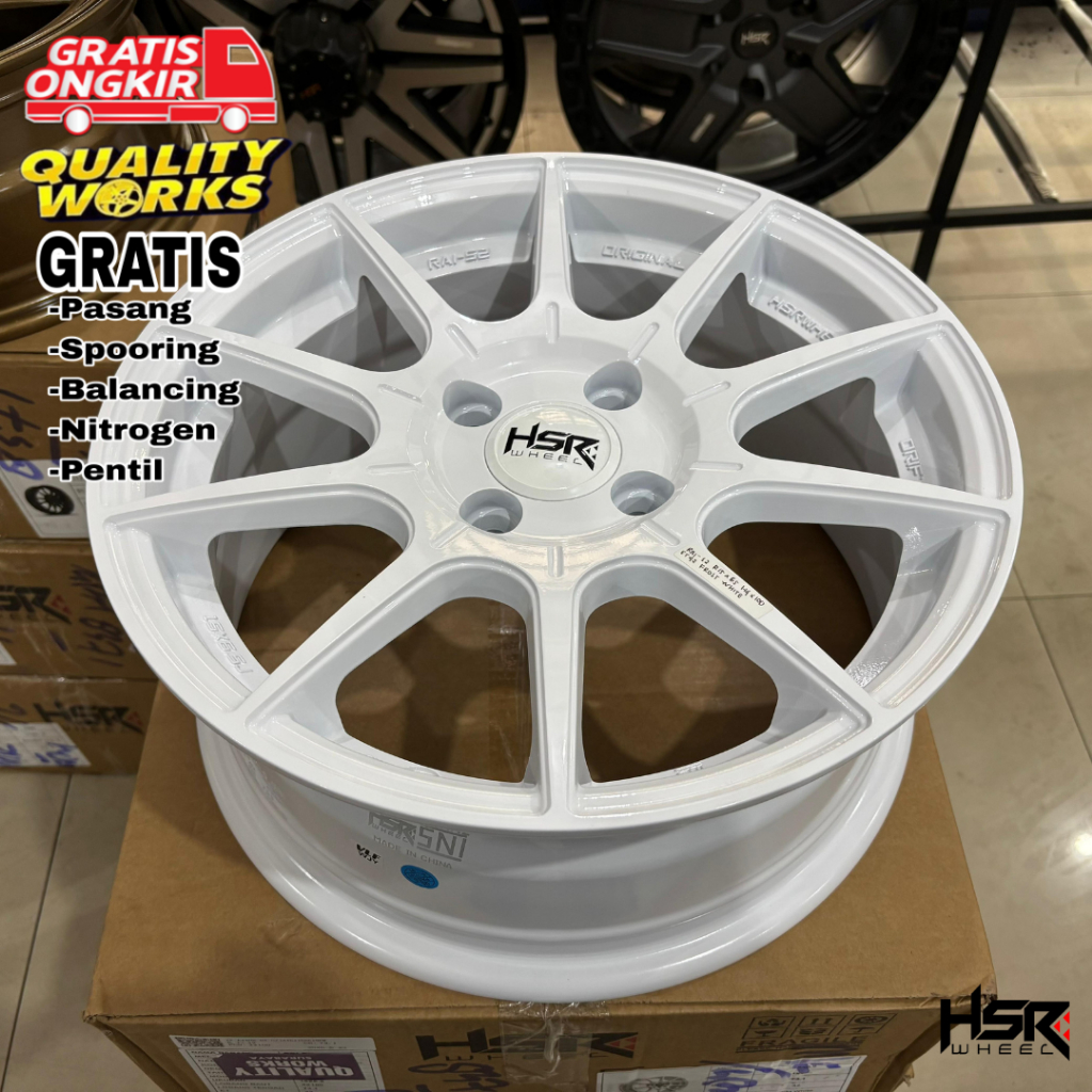 Jual VELG RACING R15 HSR RAI-S2 MOBIL AGYA CALYA MARCH DATSUN SIGRA ...
