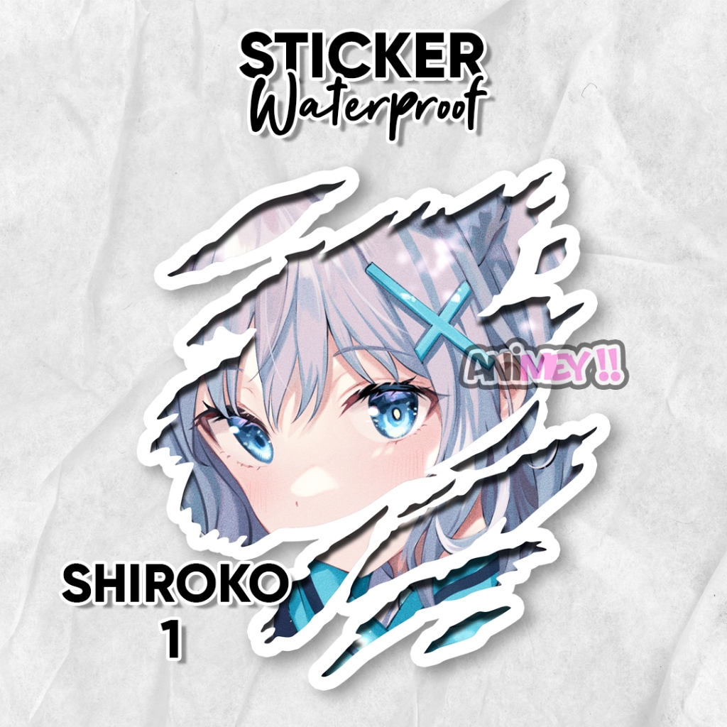 Jual Stiker Scratch Shiroko Game Blue Archive / Sticker Anime ...