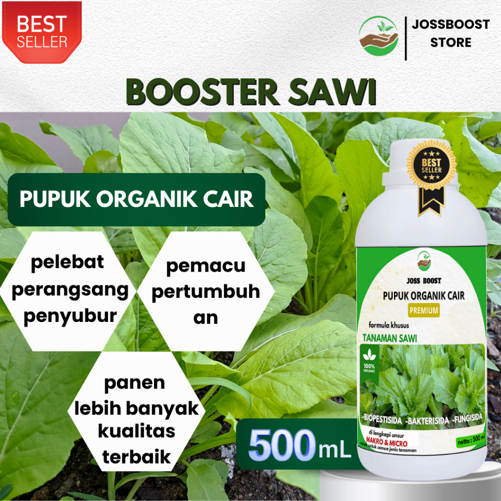 Jual JOSSBOOST pupuk Booster Tanaman Sawi 500ML / Pupuk Pelebat Tanaman ...