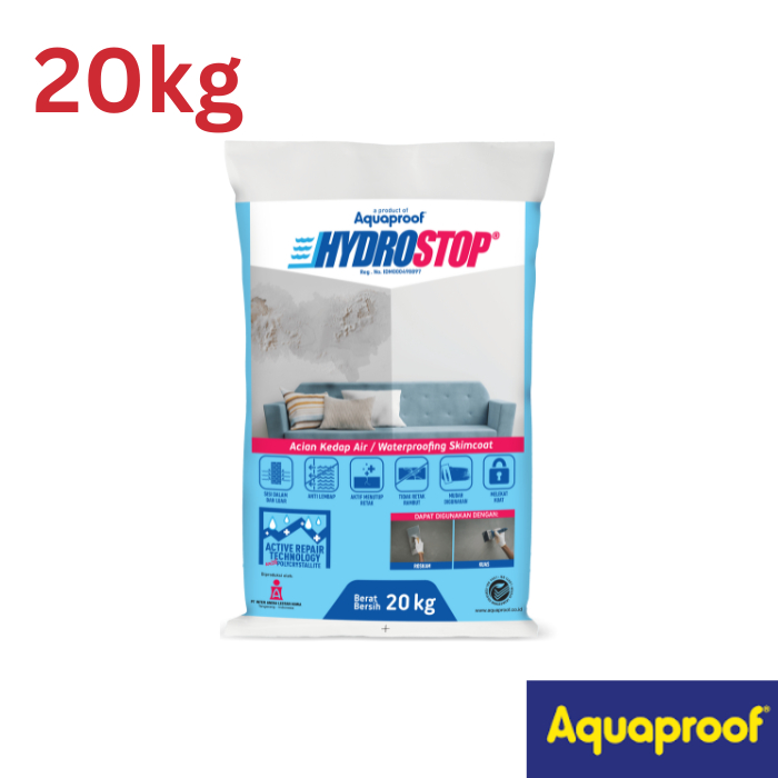 Jual HYDROSTOP Semen Acian Kedap Air 20 KG Hidrostop Pelapis Anti Bocor ...