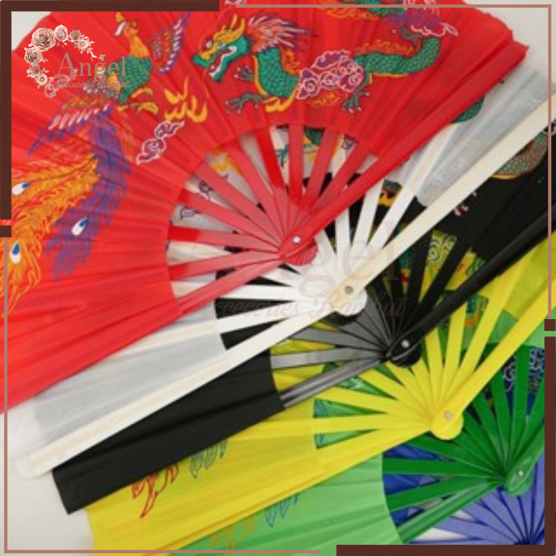 Jual [ANGEL] Kipas Besar Nari Wushu Silat Taiji Taichi Naga dan Burung ...