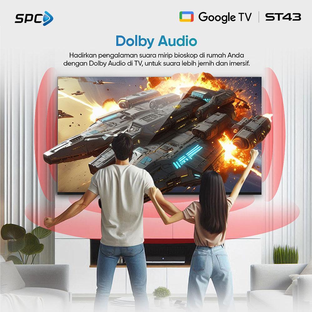 Jual SPC ST43 43 Inch Smart Google TV - Full HD - Dolby Audio - Ultra ...