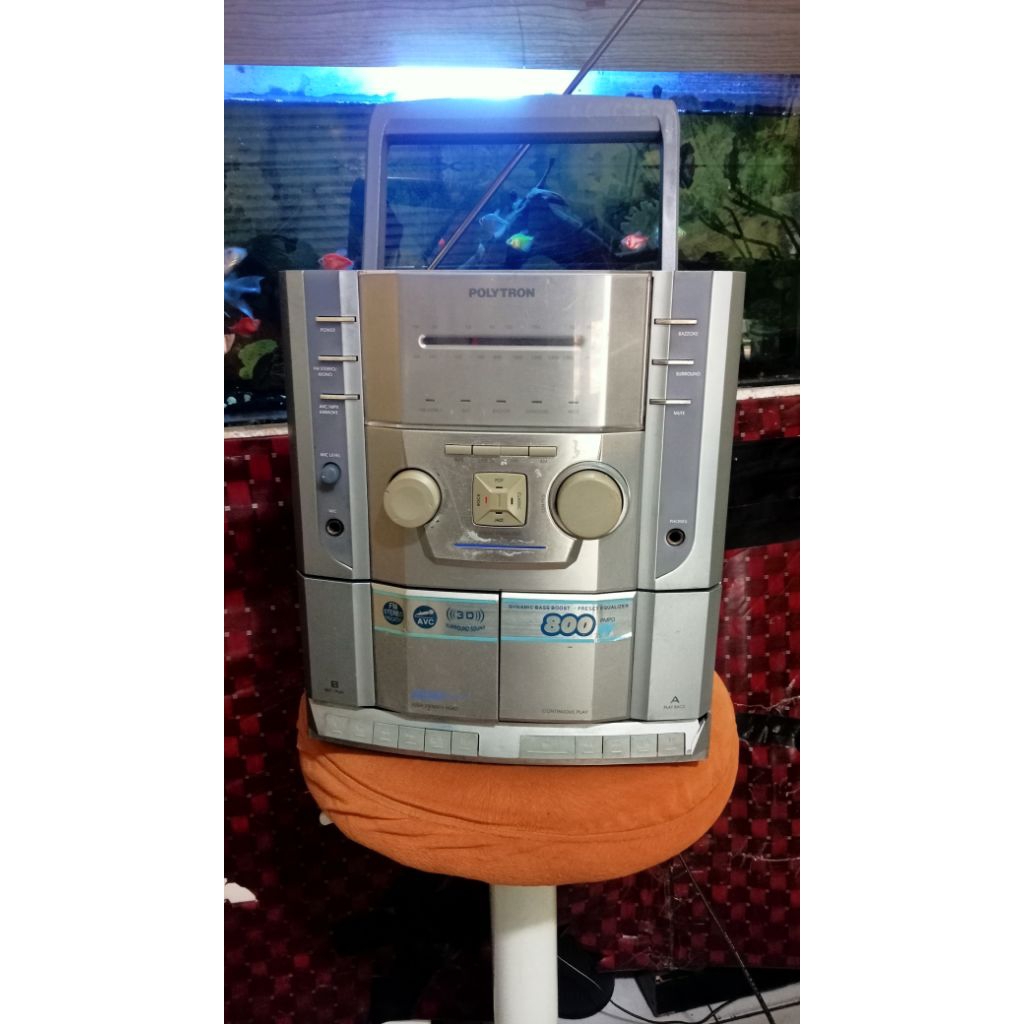 Jual radio tape mini compo polytron 800 w PMPO | Shopee Indonesia