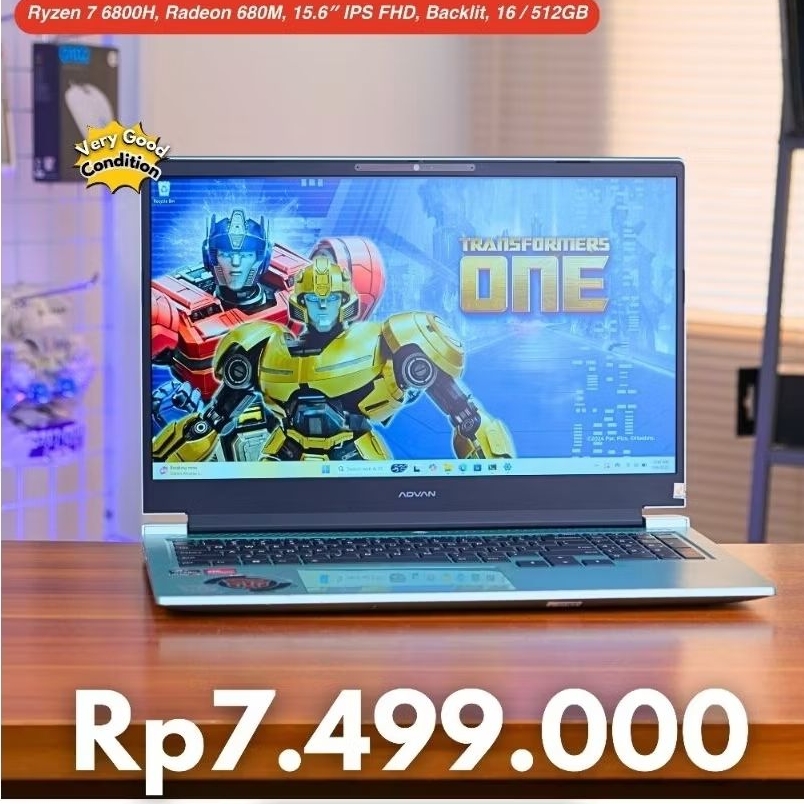Jual Advan Pixwar X Transformer, AMD Ryzen 7 6800H, 16/512GB, LAYAR 15. ...
