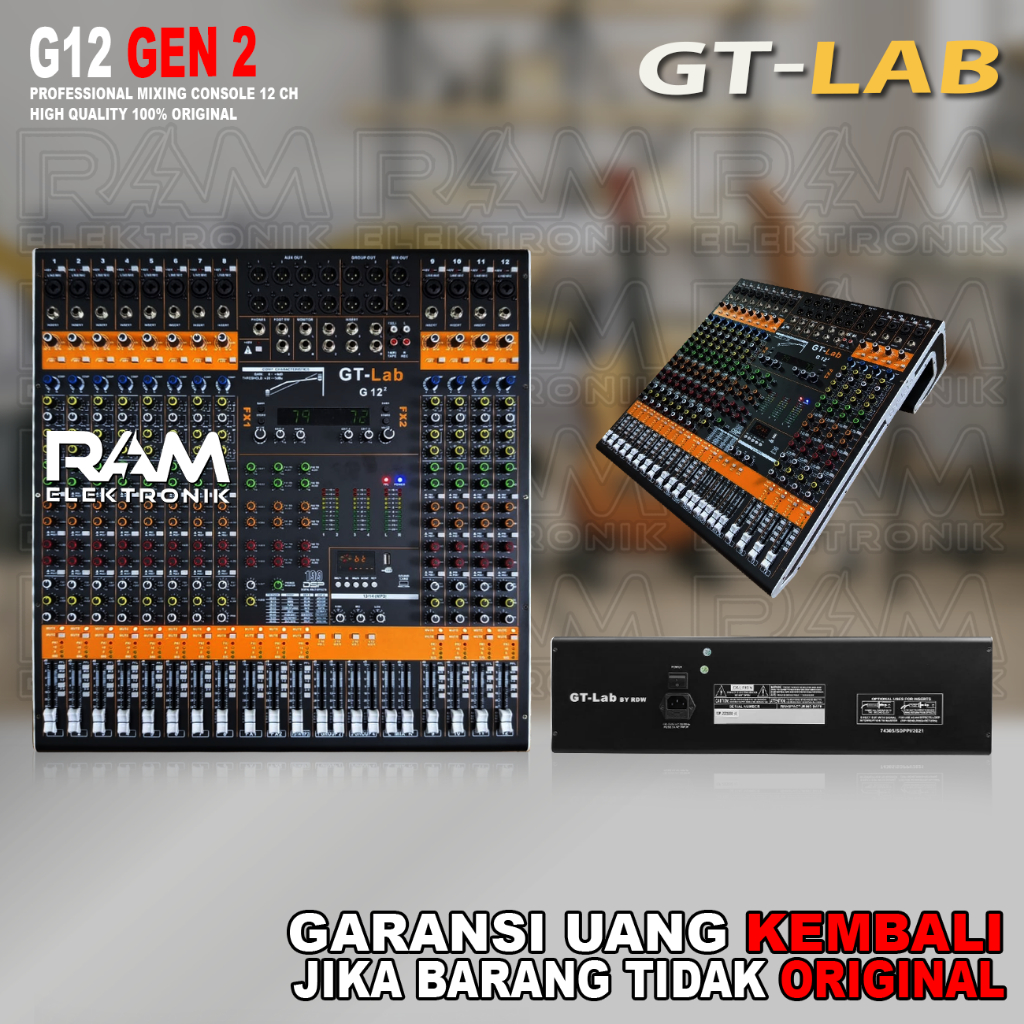 Jual Mixer Audio 12 Channel GT LAB G12 GEN2 | G12 GEN 2 Original GT LAB ...