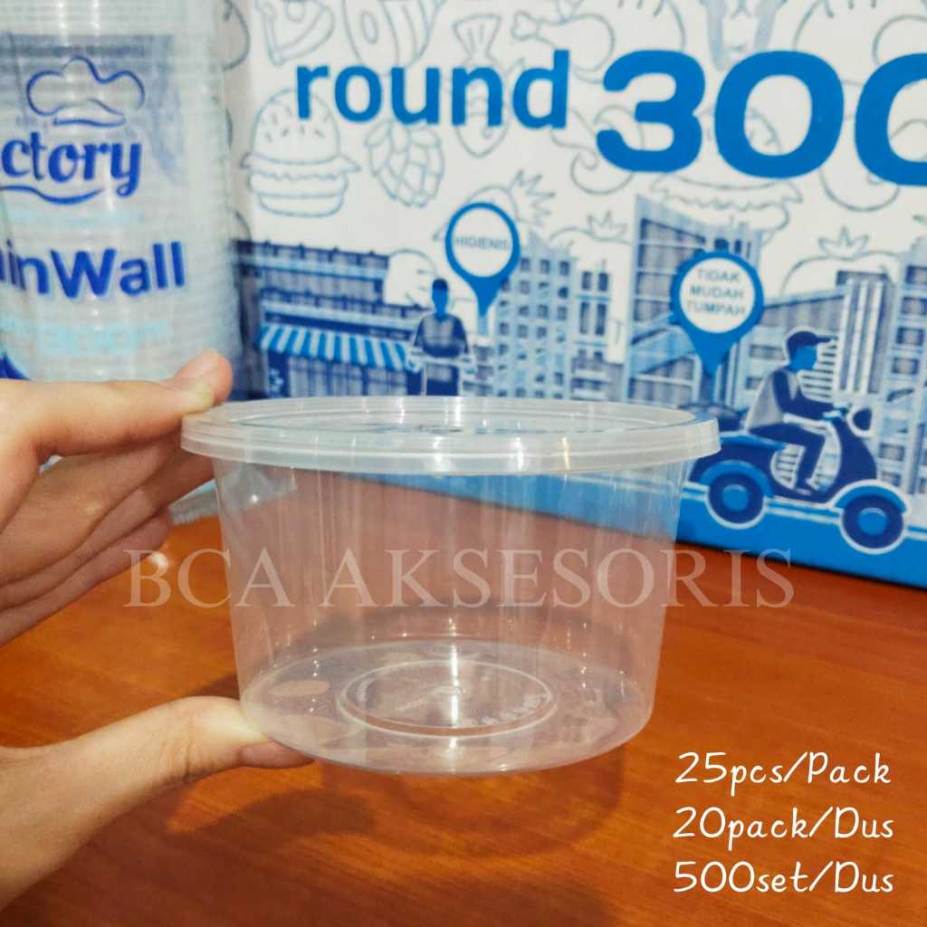 Jual Thinwall Round 300ml Victory Food Container - Isi 500 Set / Kardus ...
