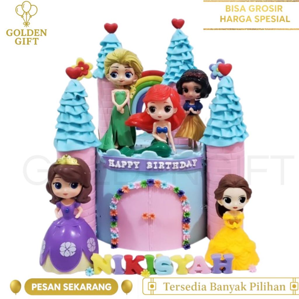 Jual Princess Pajangan Hiasan Dekorasi Kue Ulang Tahun Topper Kue ...