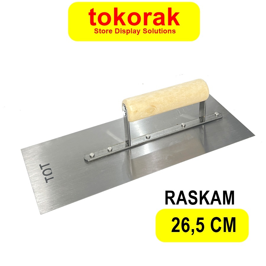 Jual TOT RASKAM ROSKAM PLAT BESI BIRU TEBAL GAGANG KAYU TOT SENDOK ...