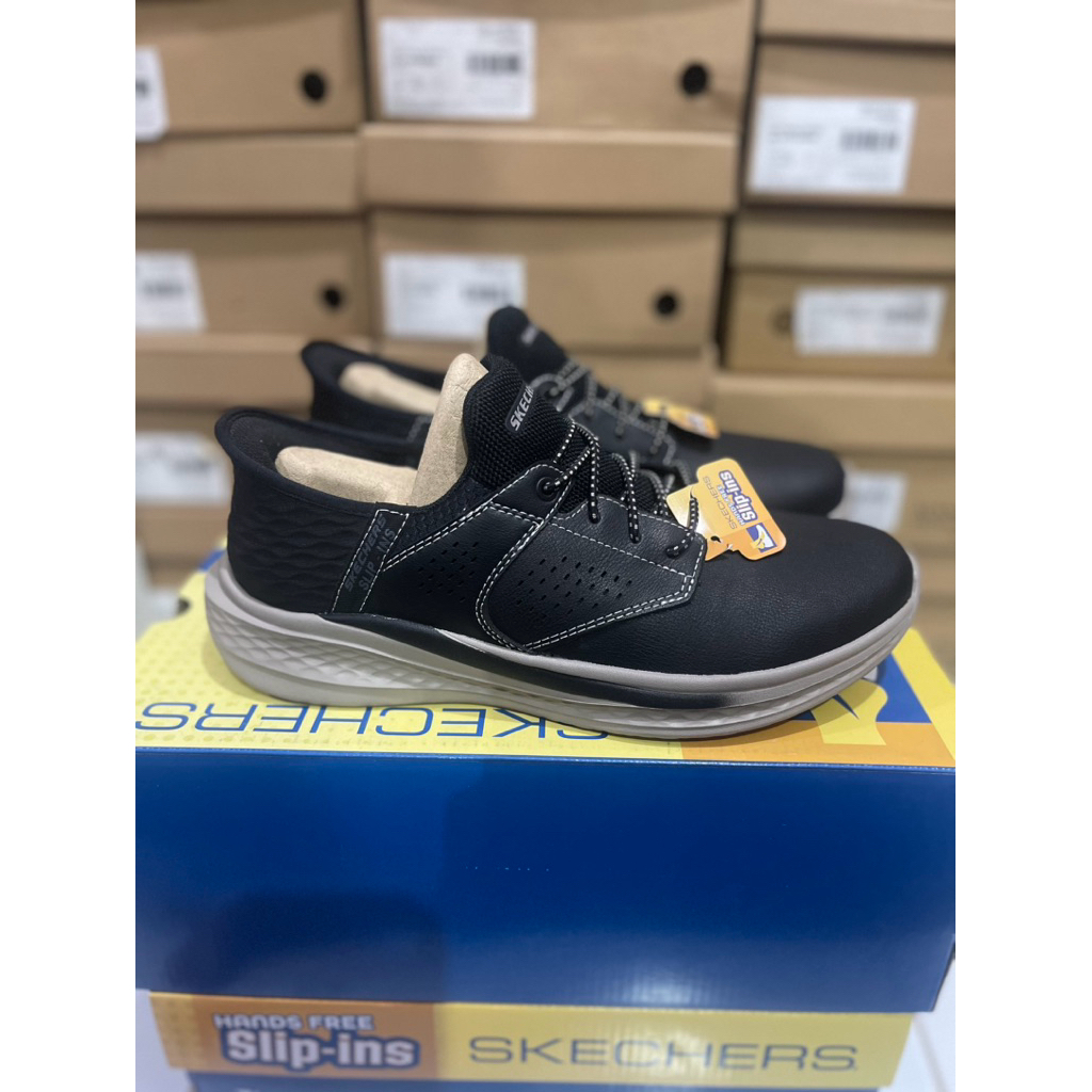 Jual SKECHERS SLADE MACKLIN SKECHERS MENS 210890 BKTN SKECHERS SLIP INS ...