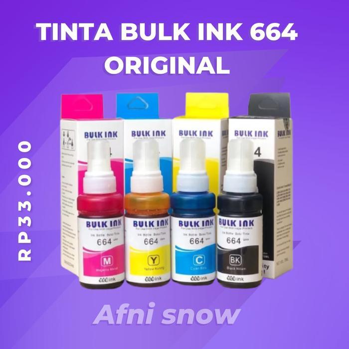 Jual Tinta Bulk Ink 664 untuk printer L121 L310 L360 L565 DLL | Shopee ...