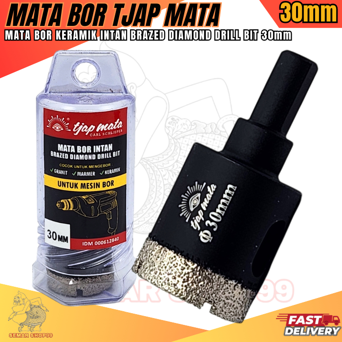 Jual Mata Bor ASLI Tjap Mata 30mm Intan Diamond Drill Bit / Mata Bor ...