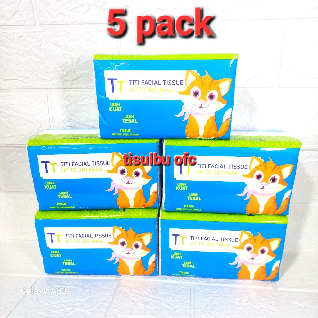 Jual paket 3 pack tissue titi 260helai 2 ply, tisu murah promo ORIGINAL ...
