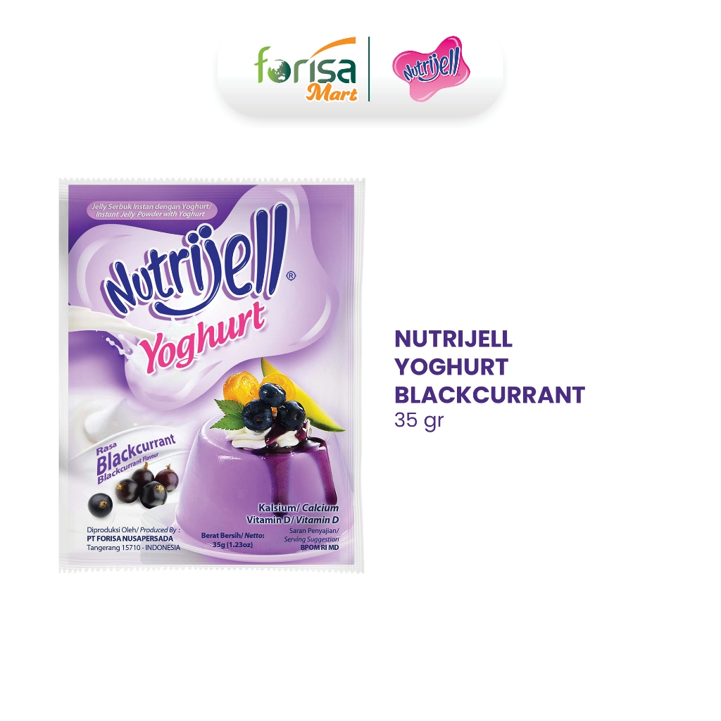 Jual Nutrijell Yoghurt Jelly Rasa Blackcurrant 35gr - 1 Sachet | Shopee ...