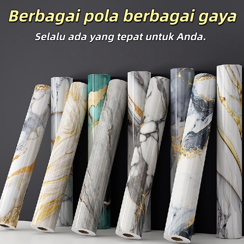 Jual 120x280cm Sticker Dinding Vinyl PVC Marble - Waterproof PVC untuk ...