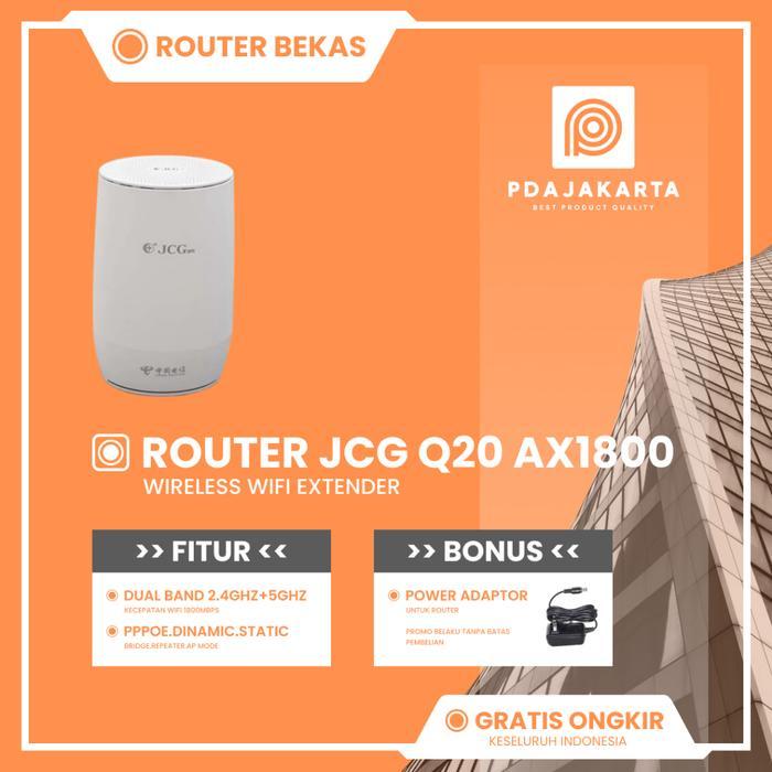 Jual Router JCG Q20 AX1800 Dual Band Wireless Router WiFi Original Bonus Adaptor | Shopee Indonesia