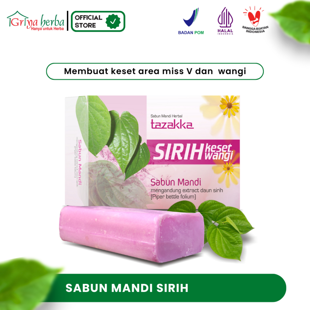 Jual Sabun Mandi SIRIH KESET WANGI Batang Herbal Tazakka Asli Original ...