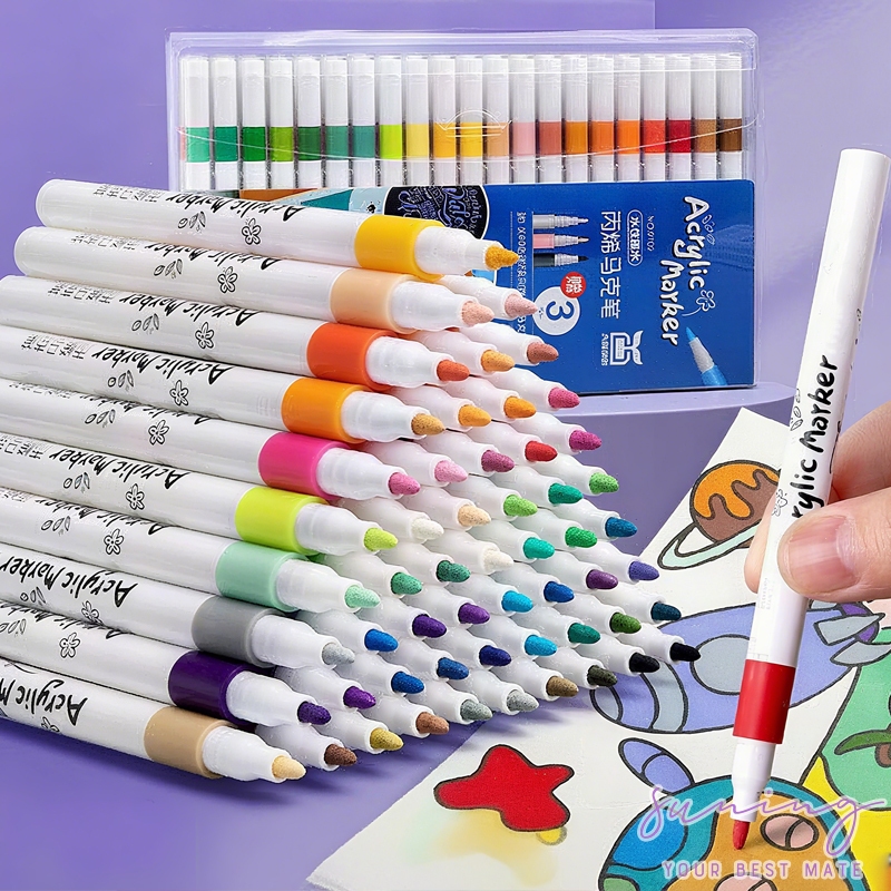 Jual Acrylic Marker Set Spidol Akrilik DIY Painting Spidol Pastel ...