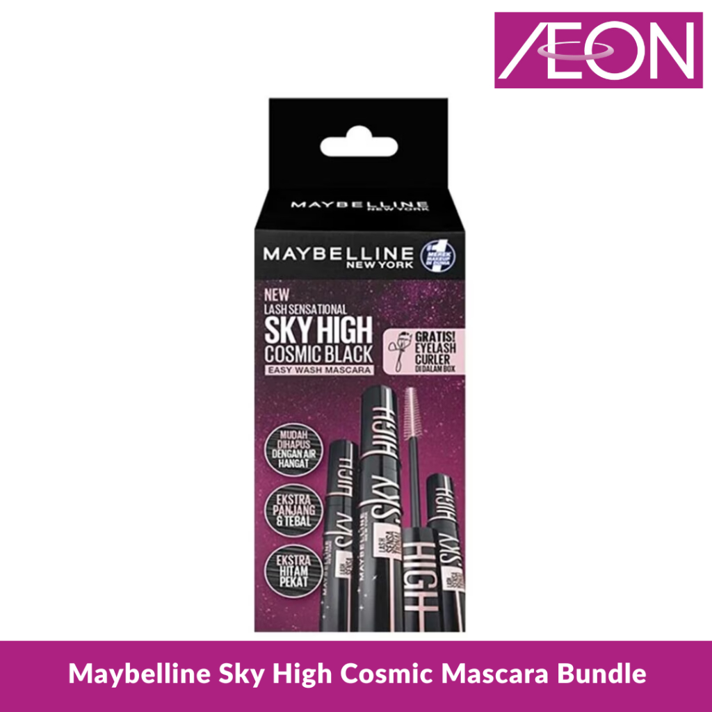 Jual Maybelline Lash Sensational Sky High Cosmic Black Mascara with ...