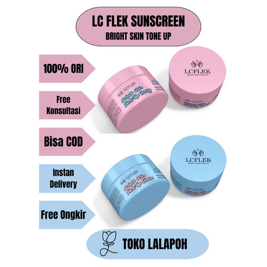 Jual LC CREAM SUNSCREEN SPF 35++ Bright Skin Tone Up Original | Shopee ...
