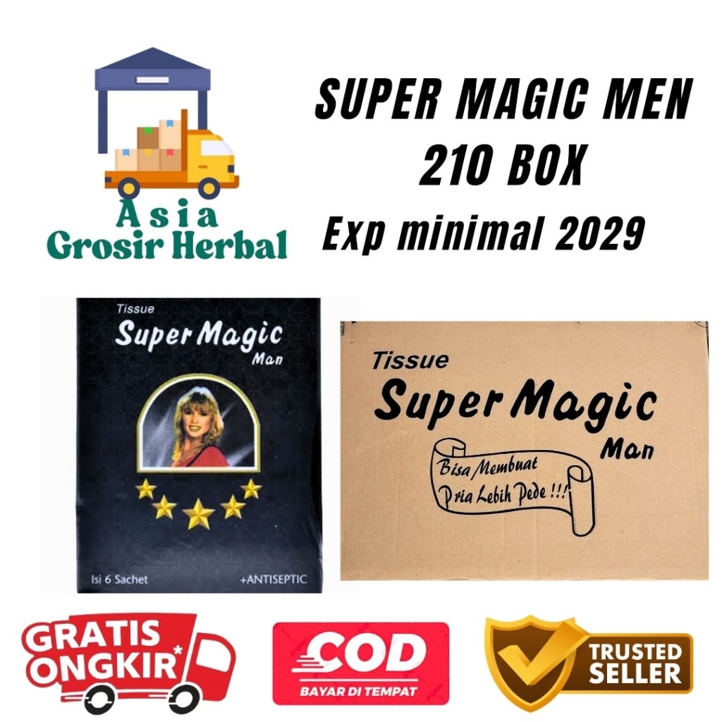 Jual Tissue Super Magic Man 210 Box | Shopee Indonesia