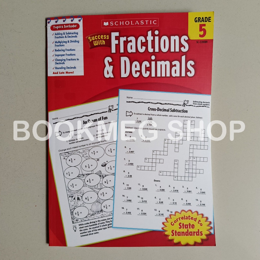 Jual BUKU SUCCESS WITH FRACTIONS & DECIMALS GRADE 5 | Shopee Indonesia