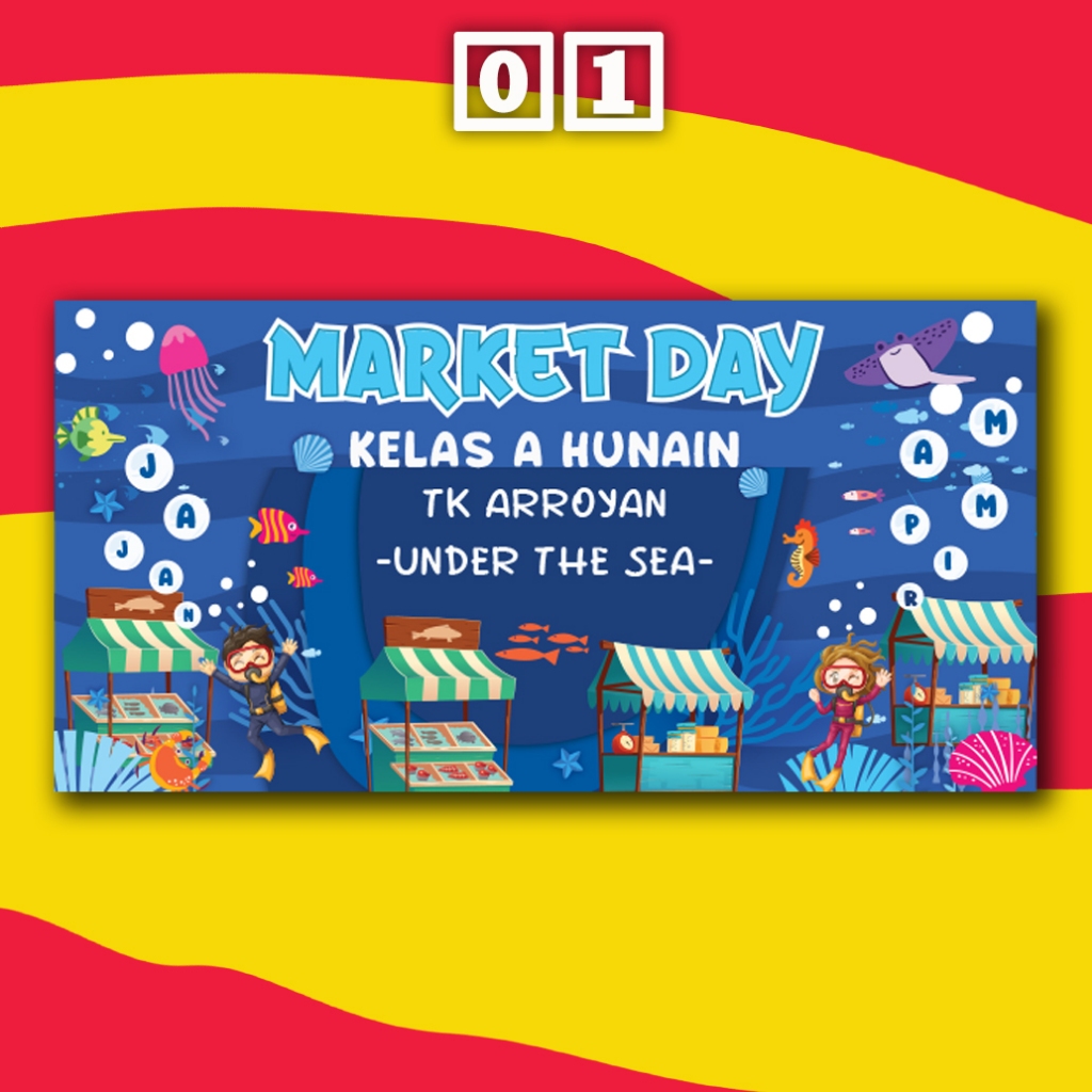 Jual Spanduk Market Day Tema Laut | Shopee Indonesia