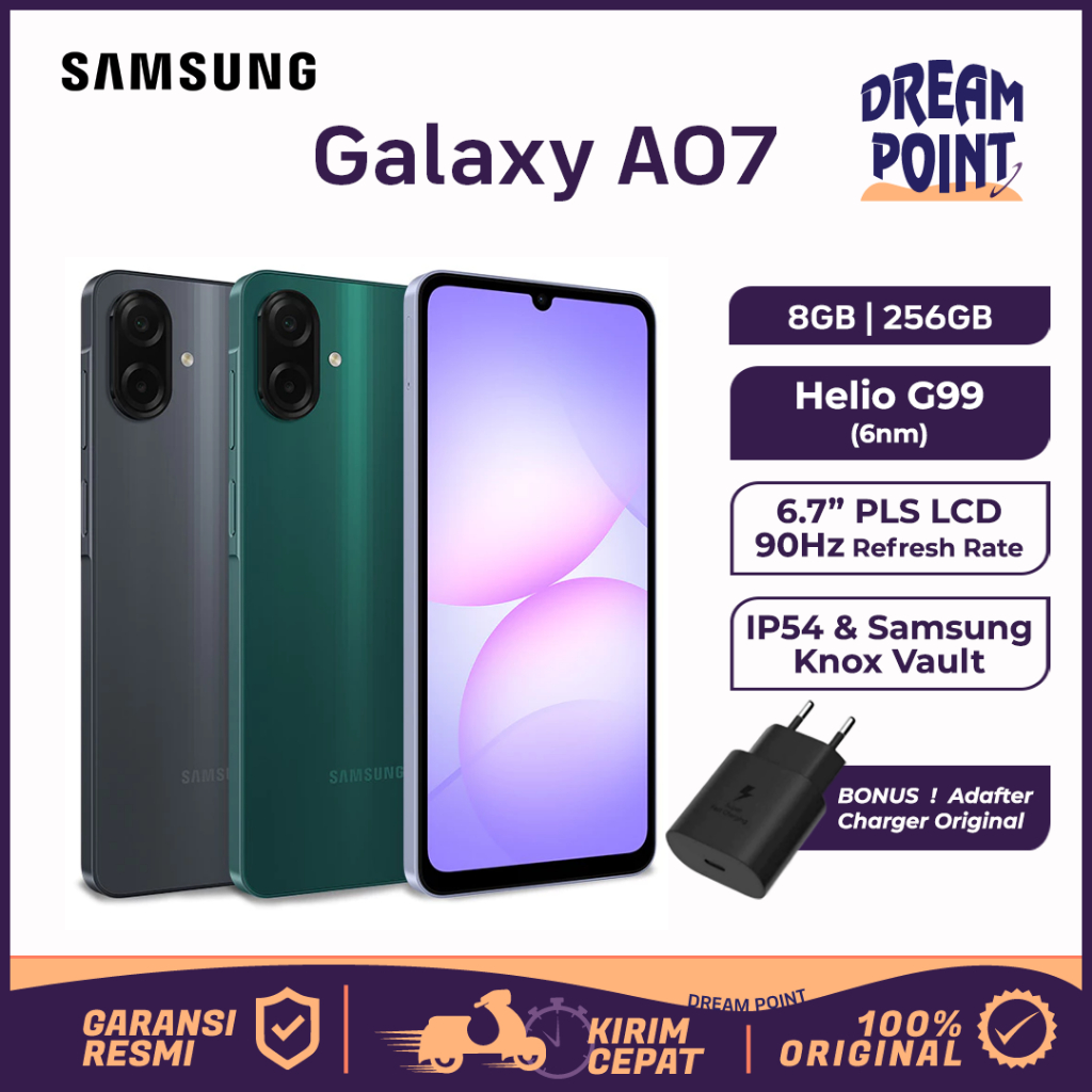 Jual Samsung Galaxy A07 8/256GB Handphone 1 Jutaan Terbaik 2025 HP ...