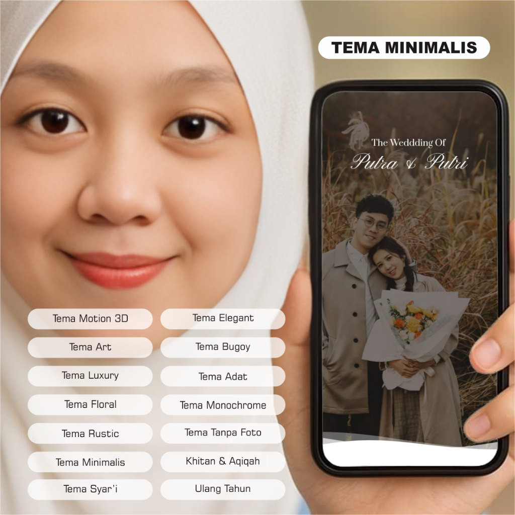 Jual Tema Minimalis | Undangan Website Web Digital Online Link ...